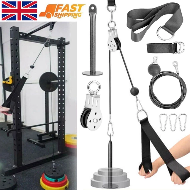 FITNESS PULLEY CABLE System DIY Loading Pin Lifting Triceps Rope ...