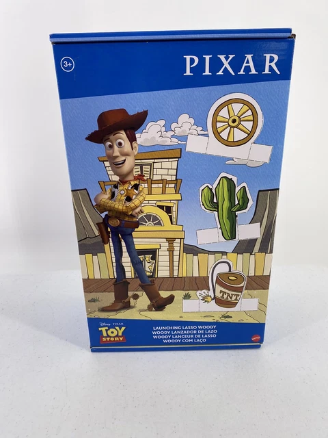 TOY STORY DISNEY Pixar Launching Lasso Woody Figure Toy Open Box Never ...