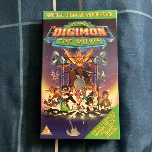DIGIMON THE MOVIE Special Digifan Pack VHS Video Digital Monsters Retro ...