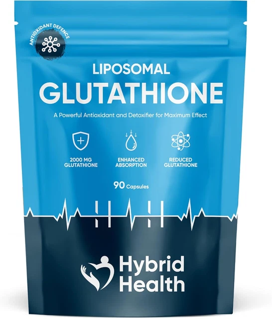 LIPOSOMAL GLUTATHIONE REDUCED 90 Capsules | 2000 MG | Enhanced ...