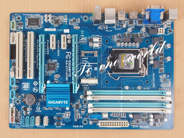 GIGABYTE GA-Z77-DS3H MOTHERBOARD Socket 1155 DDR3 Intel Z77 100% working £83.65 - PicClick UK