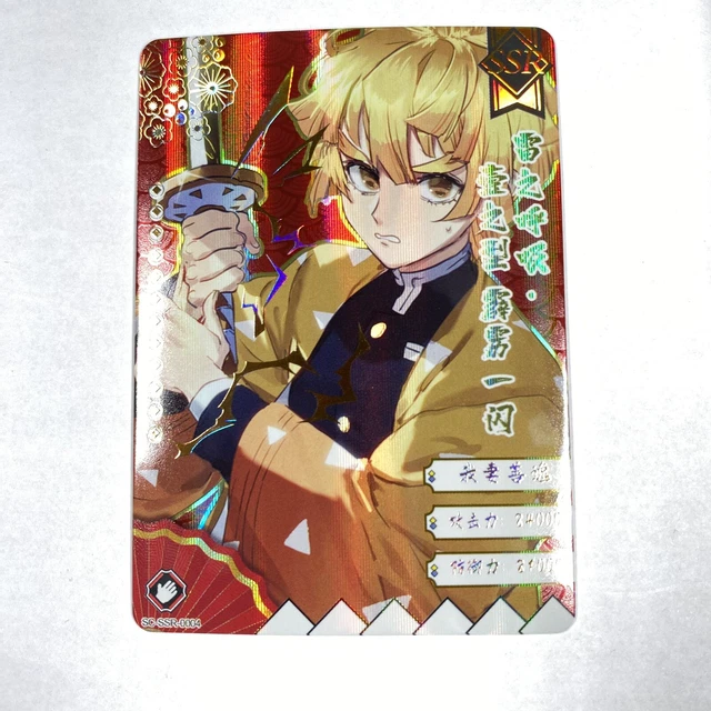 ZENITSU-DEMON SLAYER ANIME Premium SSR-Kimetsu No Yaiba CCG Card NM 🔥 ...