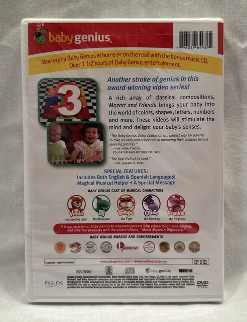 BABY GENIUS MOZART and Friends MUSIC DVD-Sealed £7.25 - PicClick UK