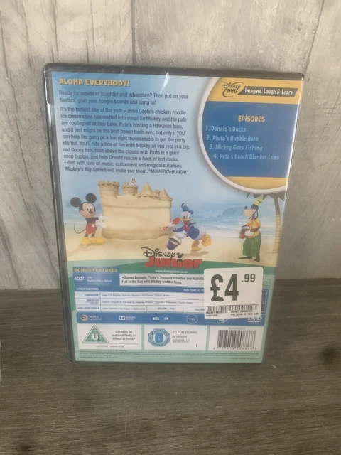 Disney Junior Mickey Mouse Clubhouse Mickey S Big Splash Dvd 2009 Brand