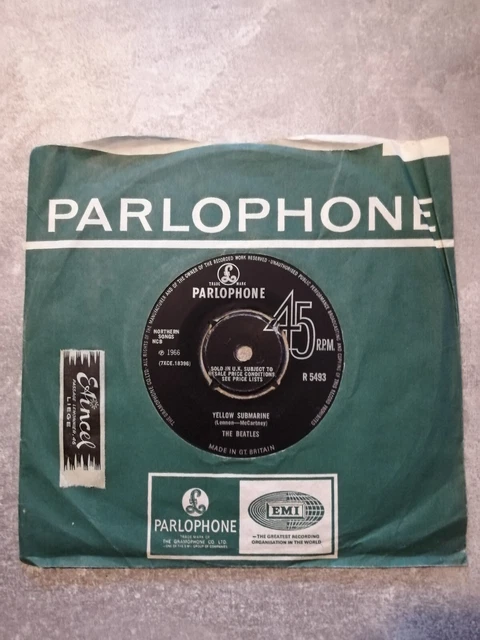 BEATLES YELLOW SUBMARINE /Eleanor Rigby rare 45T (7") UK EUR 9,99 - PicClick FR