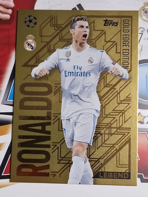 TOPPS MATCH ATTAX 2024/25 2025 Cristiano Ronaldo Real Madrid Gold Edge Edition £11.11 - PicClick UK