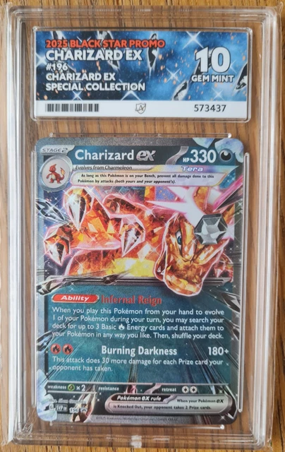 CHARIZARD EX SVP 196 Promo - Graded 10 by ACE - Special Collection £99. ...