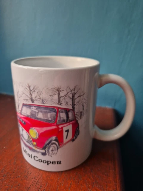 RED MINI MUG Mini Cooper mug Mini Coopers cup classic cars gift coffee ...