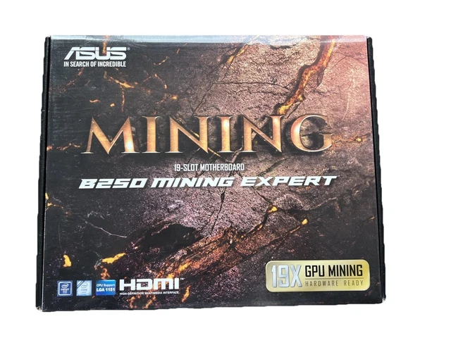 ASUS B250 MINING Expert 19-Slot Motherboard rev 1.02 £1.16 - PicClick UK