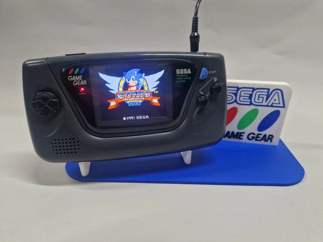 SEGA GAME GEAR With Sonic, Upgraded Screen And Display Stand - Fully ...