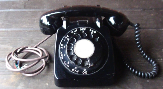 ROTARY DIAL TELEPHONE - Black - as per attached photos £22.00 - PicClick UK
