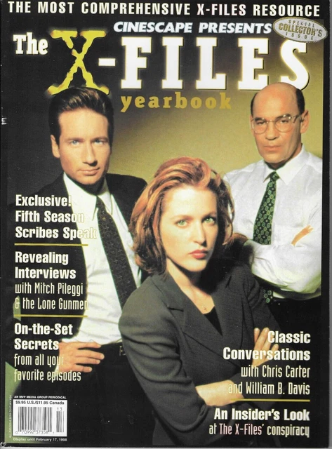 CINESCAPE PRESENTS X-FILES Yearbook 1998 Gillian Anderson David ...