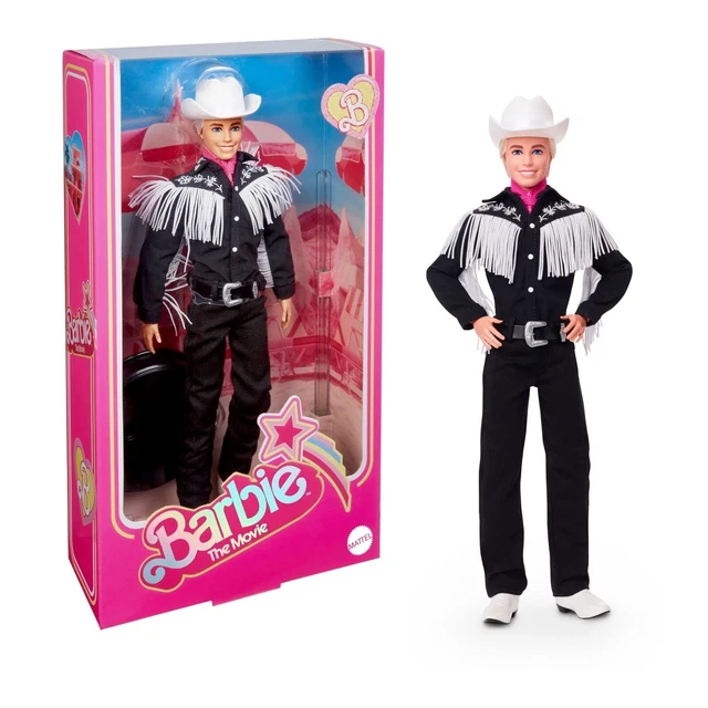 BARBIE THE MOVIE Western Ken Doll in Black&White Cowboy Outfit - In ...