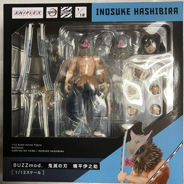 BUZZMOD. KIMETSUNOYAIBA INOSUKE Hashibira 1/12 Scale Action Figure EUR ...