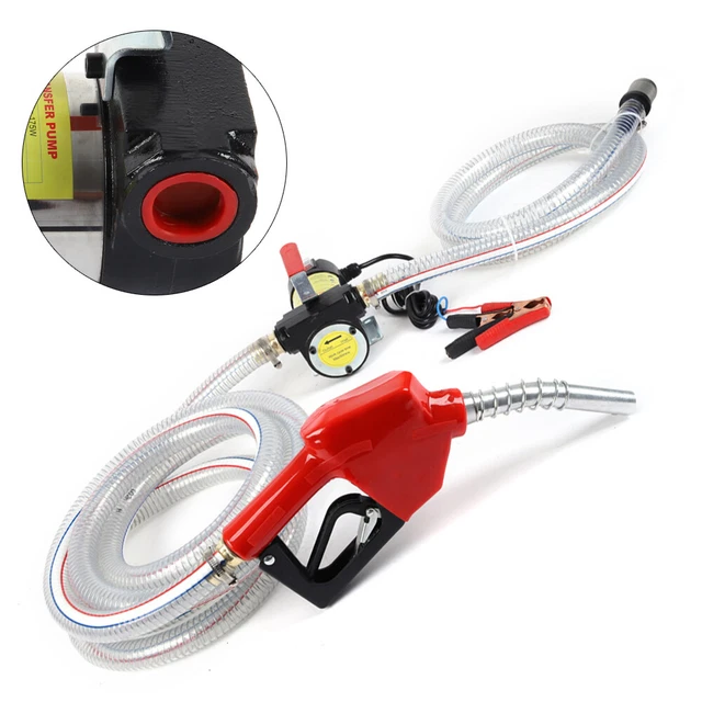 45L/MIN FUEL OIL pump diesel pump self-suction automatic gun oil pump ...