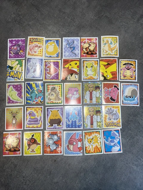 POKEMON STICKERS PRISM Merlin 1999 Nintendo Sticker Creatures Game ...