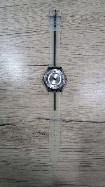 MONTRE SWATCH SKIN Silver Extra Plate Vintage Collection Rare ...