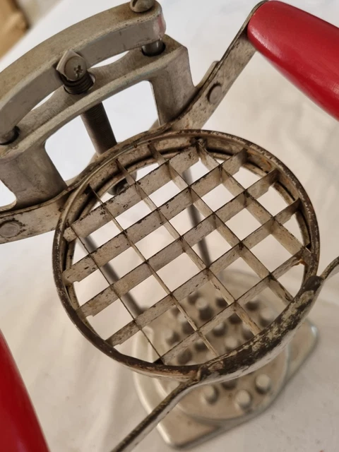 VINTAGE PUSH DOWN Potato Vegetable Dicer Chipper Slicer Cutter ...