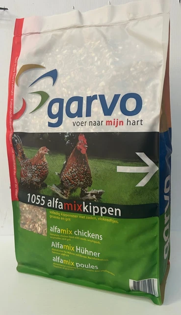 GARVO 1055 ALFAMIX Chickens Premium Hen/Chicken Feed (4kg) - Free ...