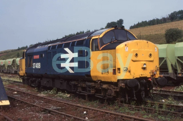 35MM RAILWAY SLIDE of Class 37 37408 @ Peak Forest Copyright to Buyer £ ...