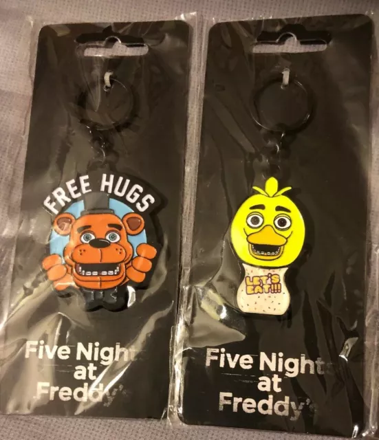 2 Bioworld Five Nights Freddys Fazbear Free Hugs Chica Metal Key Chains £564 Picclick Uk