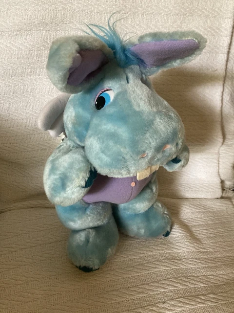 VINTAGE DISNEY WUZZLES Hoppopotumus 80s Hippo Wuzzle Plush Hasbro soft ...