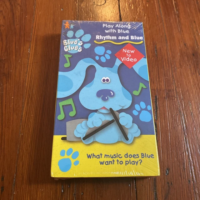 BLUES CLUES RHYTHM and Blue VHS Tape 1999 Nickelodeon Nick Jr Cartoon ...