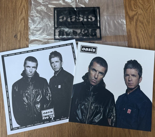 OASIS LIVE 25 Official 2025 Tour Souvenir Programme & Exclusive Limited ...