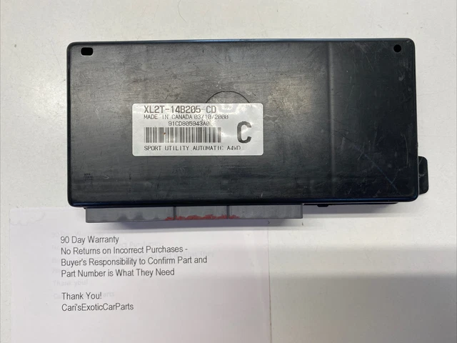 1999 2000 2001 FORD EXPLORER GEM MULTI-FUNCTION MODULE XL2T-14B205-CD ...