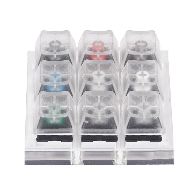 ACRYLIC 9-AXIS TESTER Mechanical Keyboard Sampler Keycap Switch For ...