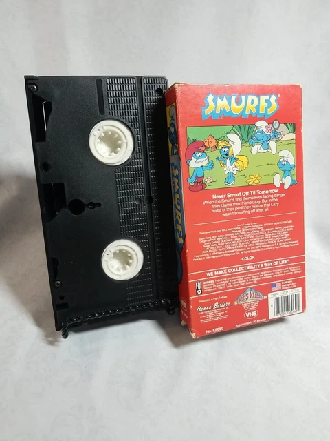 Smurfs Vhs Never Smurf Off Til Tomorrow Rare Hannah Barbera £1054 Picclick Uk