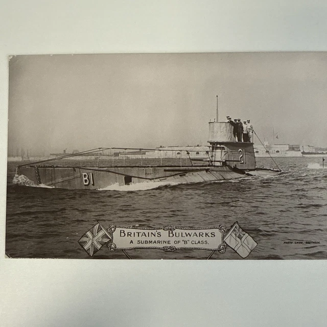 HMS B1 SUBMARINE Bulwark Postkarte 1.WK EUR 1,00 - PicClick DE