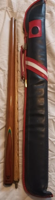 VINTAGE RILEY SNOOKER Cue With Soft Case 146cm Long 9mm Tip. 2 Piece. £ ...