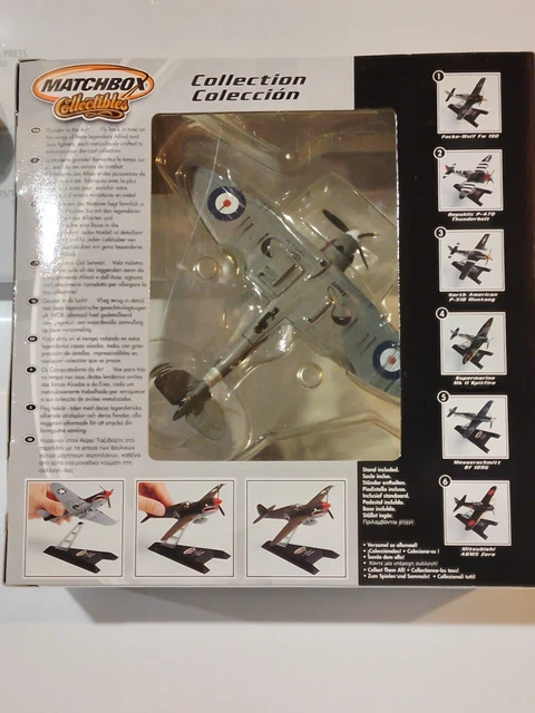 2002 MATCHBOX COLLECTIBLES Supermarine Mk II Spitfire Diecast Plane 1/ ...