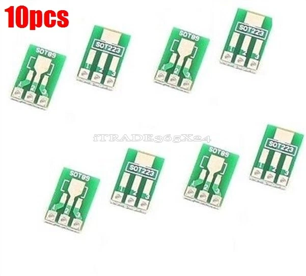 10PCS DOUBLE-SIDE SMD SIP3 Adapter SOT223 SOT89 To Dip Pcb Board Converter Ne gn $2.56 - PicClick AU