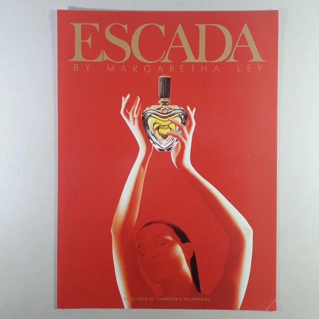 MARGARETHA LEY ESCADA Perfume Original 1989 Paper magazine Advert £4.95 ...