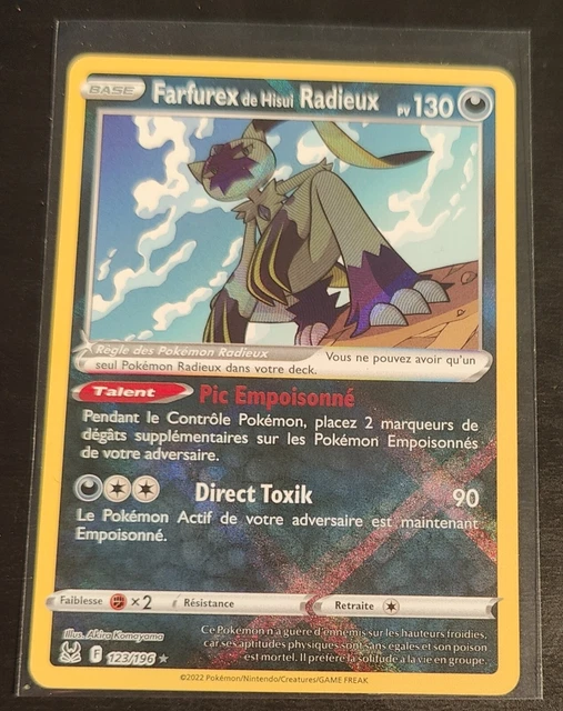 CARTE POKÉMON FARFUREX de Hisui Radieux 123/196 EB11 Origine Perdue FR EUR 3,00 - PicClick FR