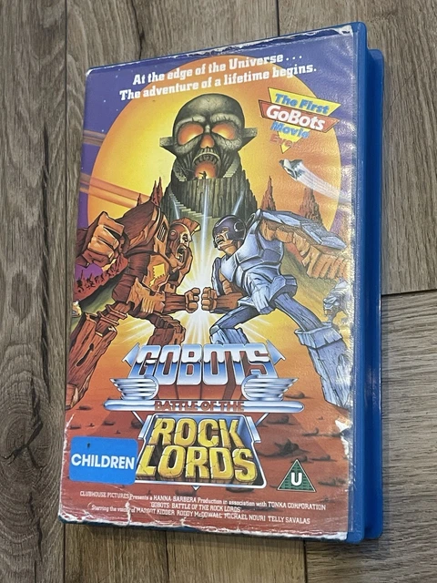 GOBOTS BATTLE OF the Rock Lords VHS Tape 80s Ex-Rental big box - RARE £ ...