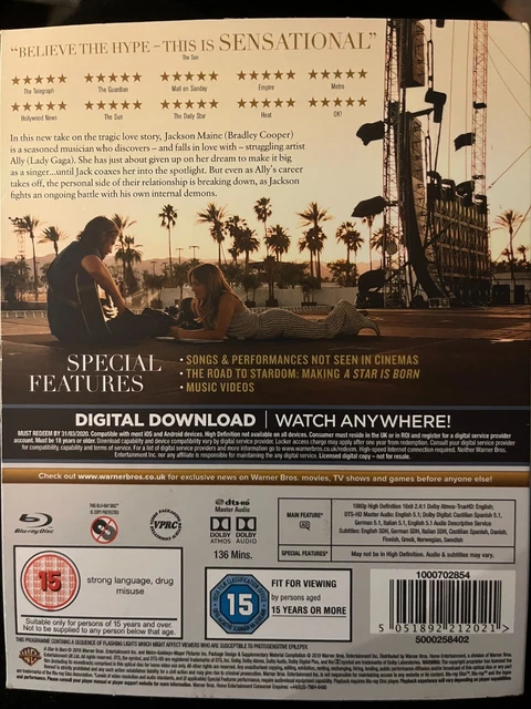 A STAR IS Born Blu-ray- Brand New Sealed £5.45 - PicClick UK