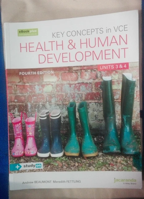 USED KEY CONCEPT Vce Health & Human Development Units 3&4 4Th Edition ...