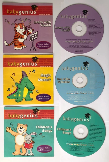 BABY GENIUS CLASSICAL SERIES 3x CD Albums USA Philippines Magic Mozart ...