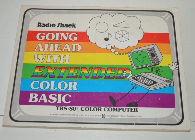 ANCIEN MANUEL NOTICE program TRS-80 RADIO SHACK COMPUTER COLOR TANDY ...