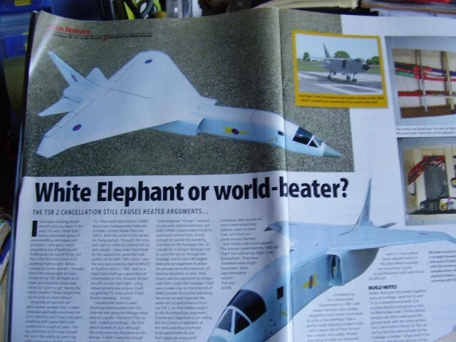 ORIGINAL VINTAGE MODEL Aircraft Plan Bac Trs2 Trs 2 21" Span 2006 Ep Rc ...