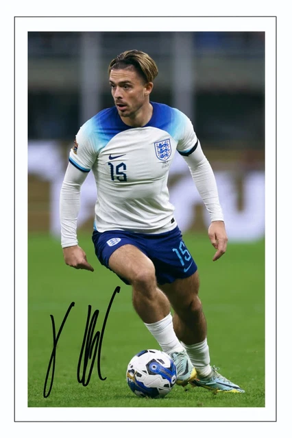 JACK GREALISH SIGNED Autograph 6x4 PHOTO Gift Signature Print ENGLAND ...