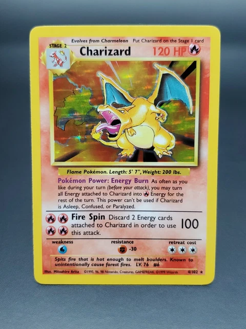 POKÉMON TCG CHARIZARD Base Set 4/102 Holo Unlimited Holo Rare EUR 339 ...