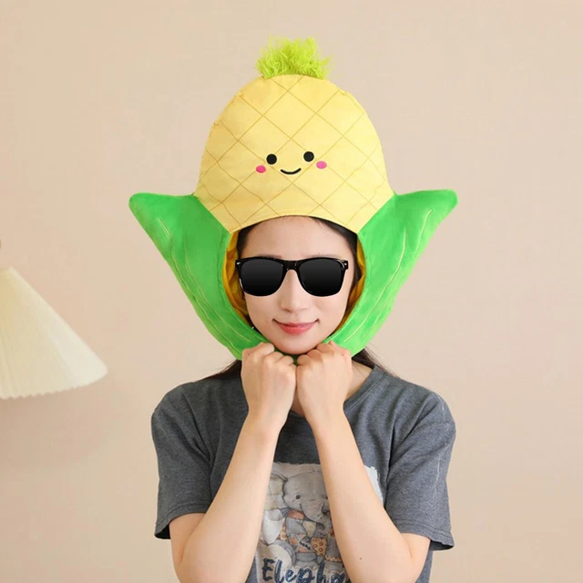 PLUSH HAT FESTIVE Party Corn Cap for Festival Graduation Masquerade ...