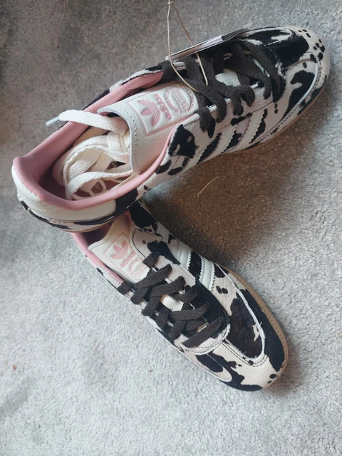 ADIDAS ORIGINALS SAMBA OG Trainers In Cow Print Size UK 5 Exclusive To ...