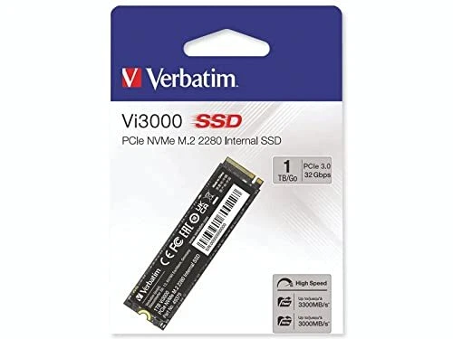 DISQUE SSD M.2 PCIe NVMe Vi3000 Verbatim 1 To 1 vers PCI Express 3.0 EUR 90,99 - PicClick FR