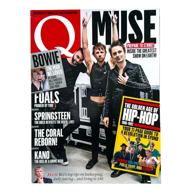 Q MAGAZINE 2016 April Muse Foals Bruce Springsteen The Coral Hip Hop £ ...