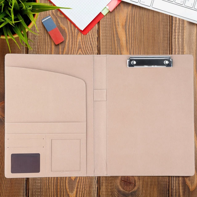 CLASSEUR DE CONFÉRENCE A4 En PU Avec Emplacements Pour Cartes Neuf EUR ...